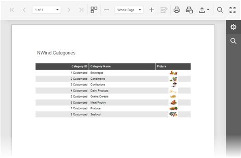 create an asp core application with a document viewer reporting