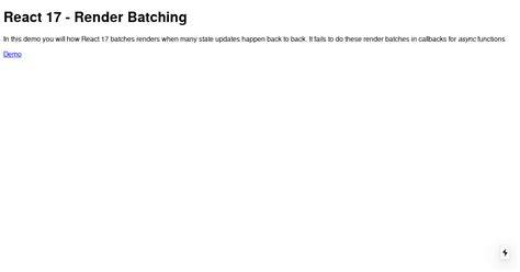 react 17 render batching codesandbox