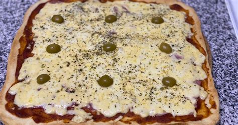 Pizza Casera Con Levadura Seca 1 749 Recetas Caseras Cookpad