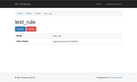 screenshot mdmsoft yii2 admin d blog