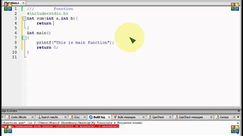 bangla c programming tutorial 90 function last look youtube
