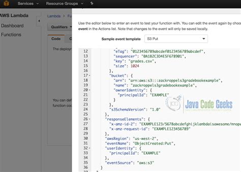 tutorial how to use aws lambda with s3 for real time data