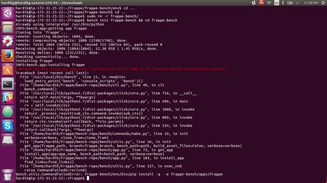 [solved] production server installation error in bench init frappe