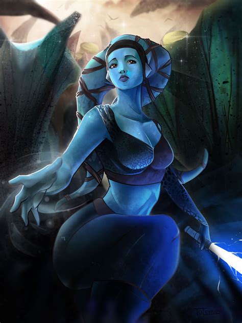 Aayla Secura Last Breath By Totemos On Deviantart