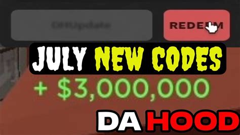 New Active July Da Hood Codes Roblox Da Hood Codes 2022 Da Hood