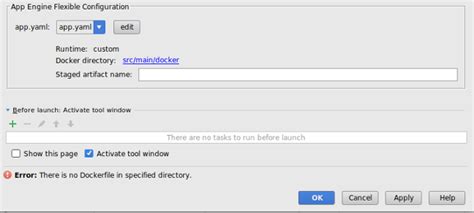 deploying to the app engine flexible environment