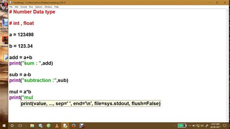 python 5 number data type youtube