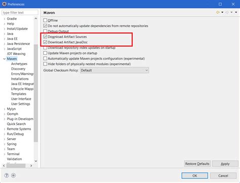 java eclipse maven can t download source code of jar package