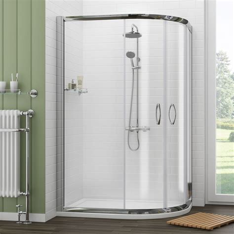 Ventura Offset Quadrant Enclosure With Pearlstone Tray Right Hand