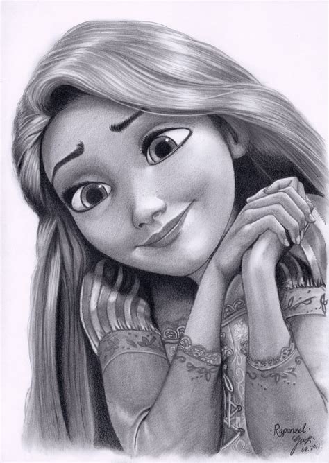 Learn How To Draw Rapunzel From The Hit Animated Film Tangled In This
