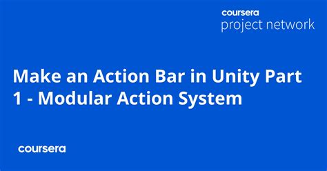 make an action bar in unity part 1 modular action system