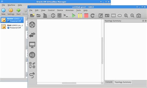 using virtualbox linked clones in the gns3 network simulator open