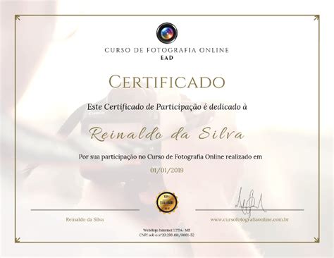 Curso De Fotografia Online Do Básico Ao Avançado Certificado Incluso