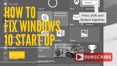 How To Fix Windows 10 Startup Problems [2017 Tutorial] Easy Fix Youtube