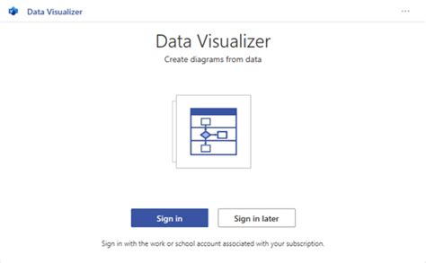 create a diagram in excel with the visio data visualizer add in