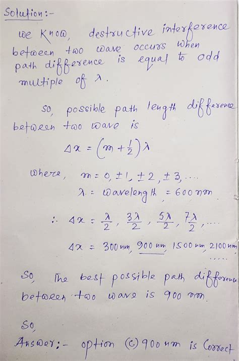 what is the best possible path length difference between