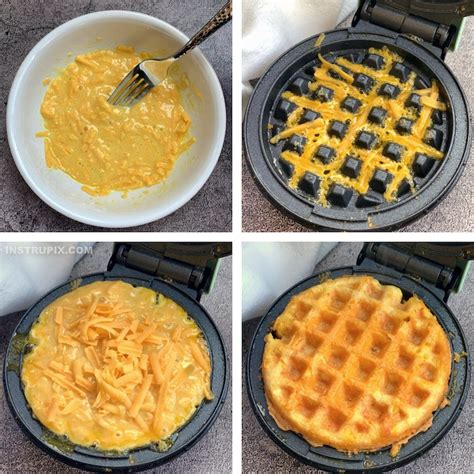 Crispy Keto Cheddar Chaffles Made With Almond Flour