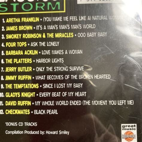 Soul Classics Quiet Storm The 60s By Various Artists Cd Mar 1996