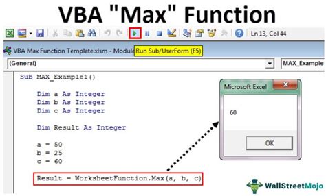 excel vba find max value in array column