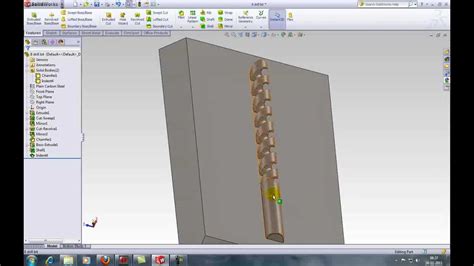 solidworks tutorial 11 indent feature youtube
