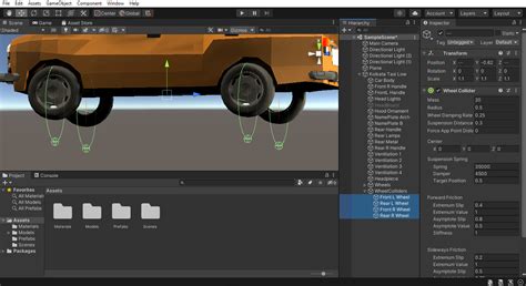 please help sub wheel colliders r unity3d