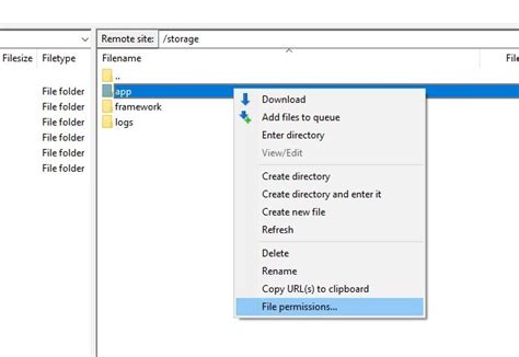 folders permissions