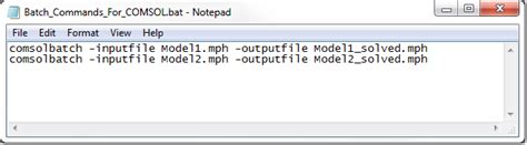 example batch file to run exe