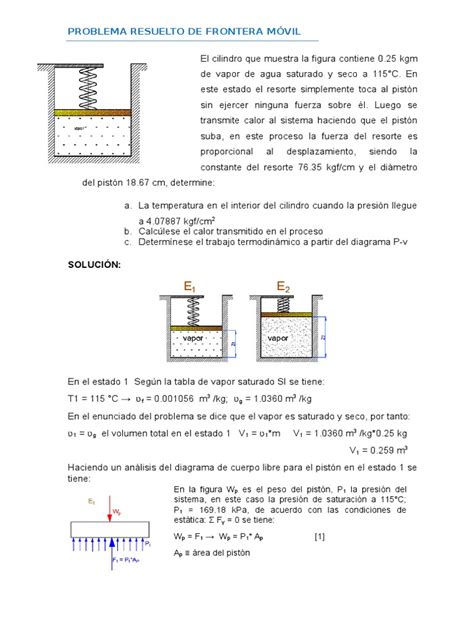 Problema Resuelto Frontera Móvil Pdf
