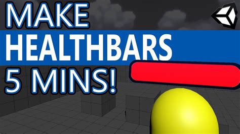how to make a health bar in 5 minutes unity youtube