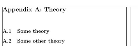 [tex latex] how to get “appendix” and on same line math solves everything