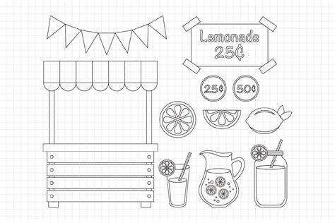 Pink Lemonade Stand Ds15 Illustrations ~ Creative Market
