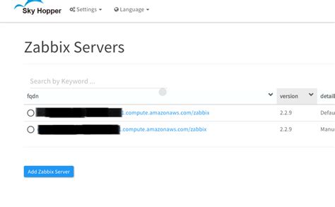multiple zabbix server feature skyarch broadcasting