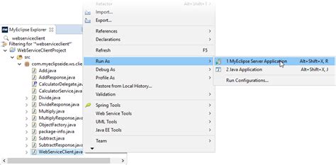 creating a jax ws web service and client genuitec