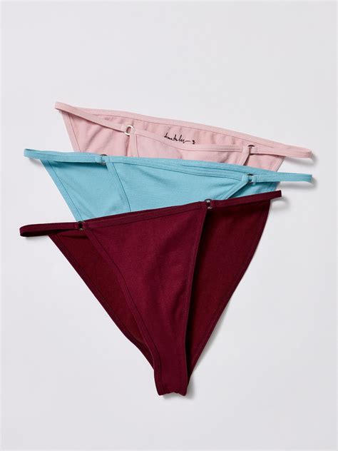 Free People Super Skinny Bikini 3 Pack Undies In Red Lyst