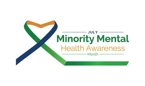 Vector Illustration Of Minority Mental Health Awareness Month July