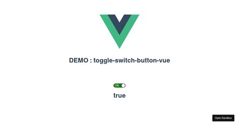 toggle switch button vue codesandbox