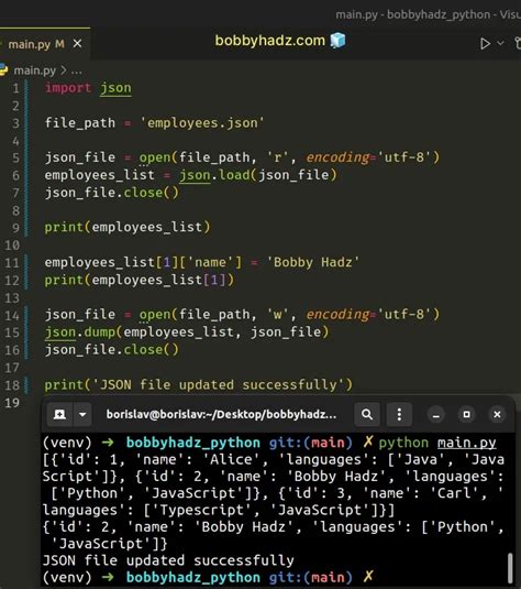 How To Update A Json File In Python [3 Ways] Bobbyhadz