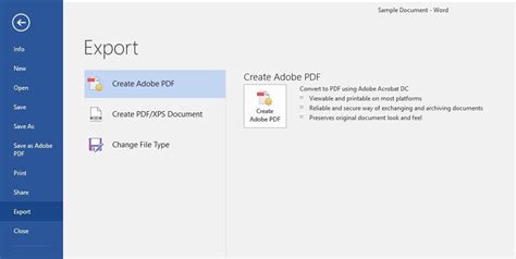 exporting accessible pdfs from microsoft word