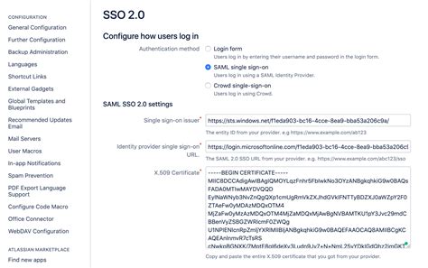 how to connect confluence data center with azure saml sso confluence