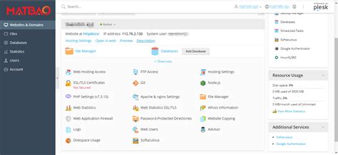 hướng dẫn upload dữ liệu website và database trên plesk panel trung