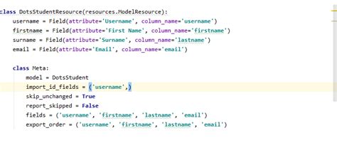 python django import export imports not showing stack
