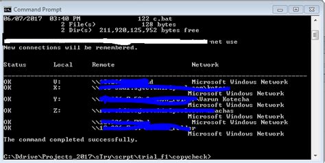 batch file that can read and process its own output in