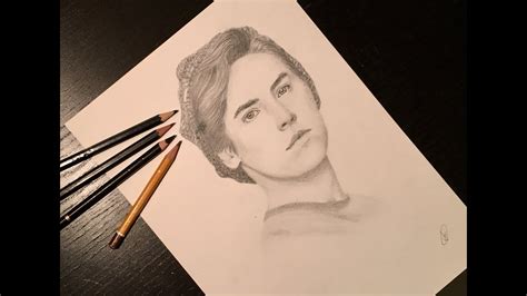 Speed Drawing Jughead Jones Cole Sprouse Riverdale Youtube