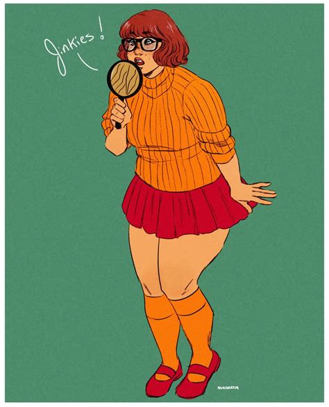 A Drawing Of A Woman Holding A Magnifying Glass
