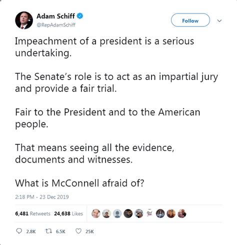 Adam Schiff Asks The Only Question That Matters R The Mueller