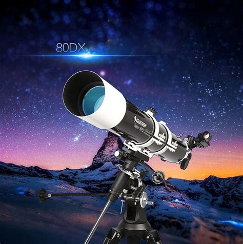 Presale Celestron Astronomical Deluxe 80eq Telescope With Tripod 81048