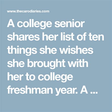 10 Things I Wish I Brought To College Sophomore Year College
