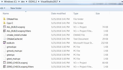 using cmake and cmake gui with elektron sdk c 1 2 developer community