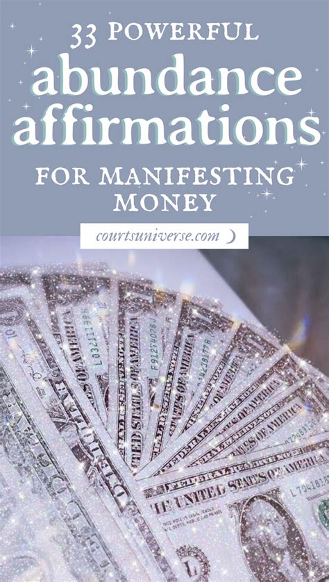 33 Powerful Abundance Affirmations For Manifesting Money In 2021
