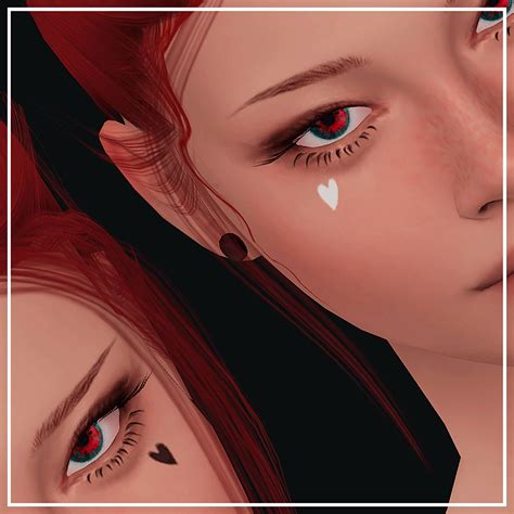 Under Eye Heart Tattoo The Sims 4 Create A Sim Curseforge